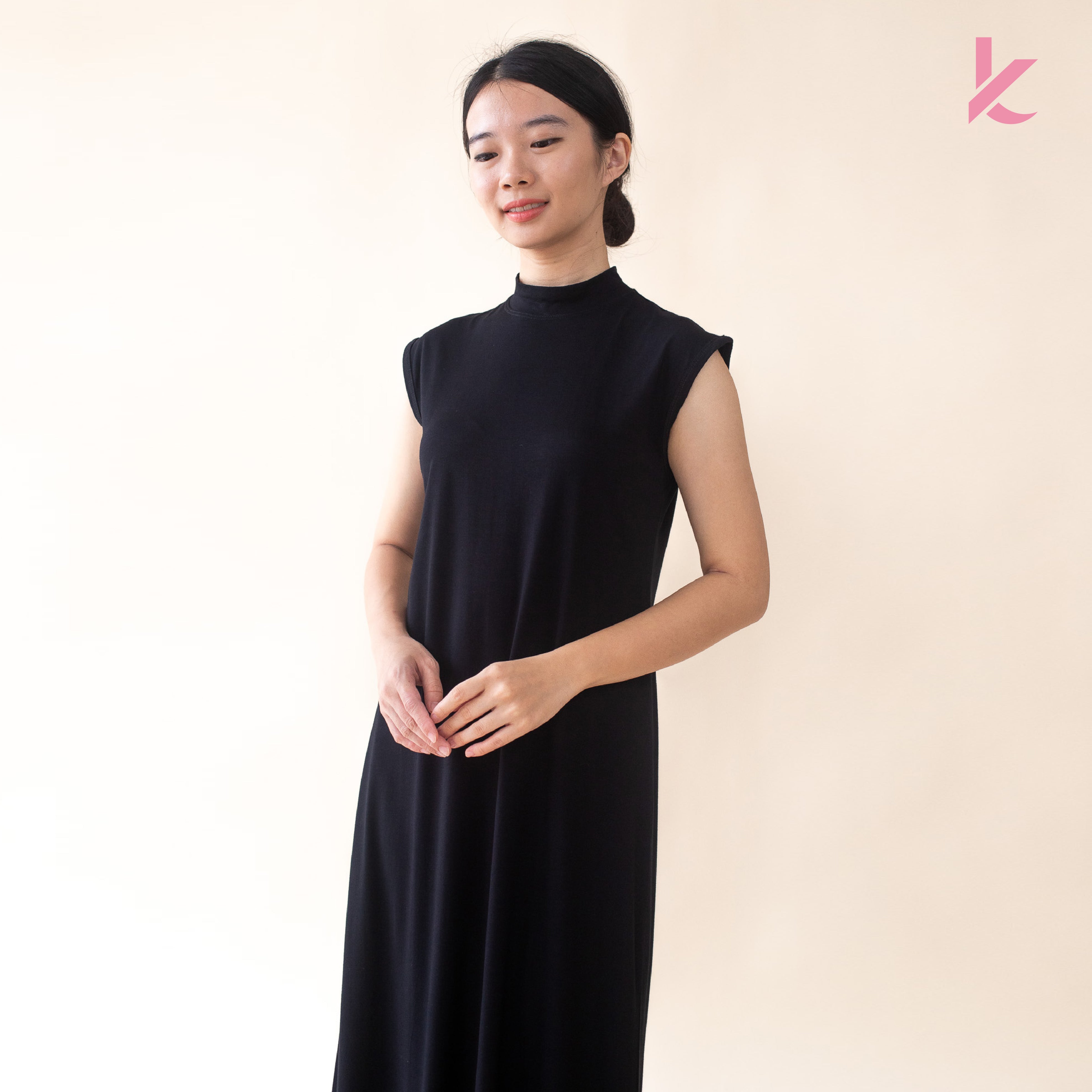 Innerwear Long Dress Shirt in Black – Kaen.co